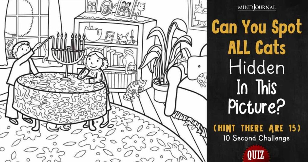 Spot The Cats Under 10 Secs: Fun Cat Optical Illusion