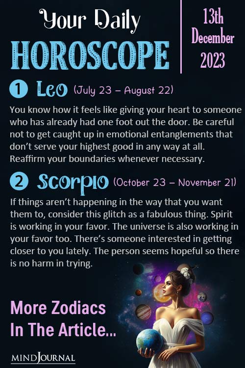 Your Daily Horoscope: 13th December 2023 - The Minds Journal