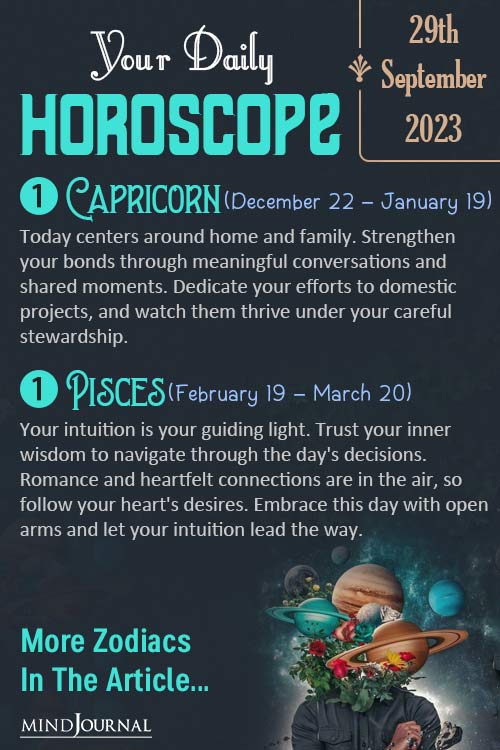 Your Daily Horoscope: 29th September 2023 - The Minds Journal