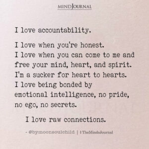 I Love Accountability - Relationship Quotes