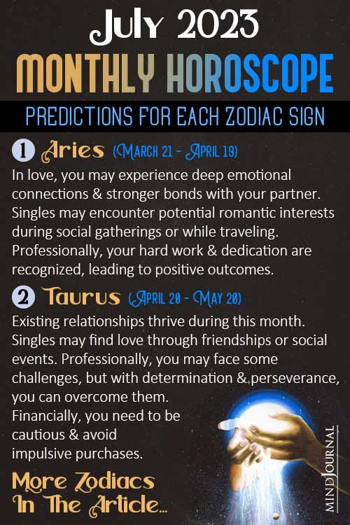July Monthly Horoscope For The Zodiac Signs - The Minds Journal