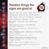 Random Things The Signs Are Good At