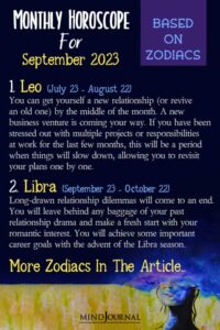 September Monthly Horoscope For The Zodiac Signs - The Minds Journal