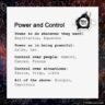 Signs As Power And Control