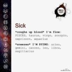 Signs' Reactions When They Are Sick