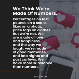 We Think We're Made Of Numbers.