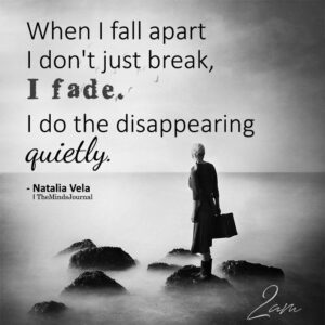 When I Fall Apart I Don't Just Break