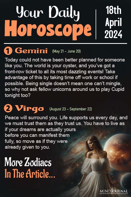 Your Daily Horoscope: 18th April 2024 - The Minds Journal
