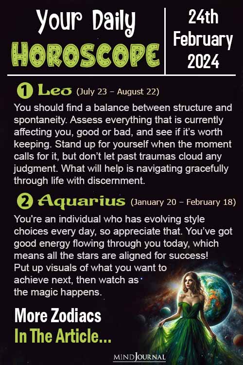 Your Daily Horoscope: 24th February 2024 - The Minds Journal