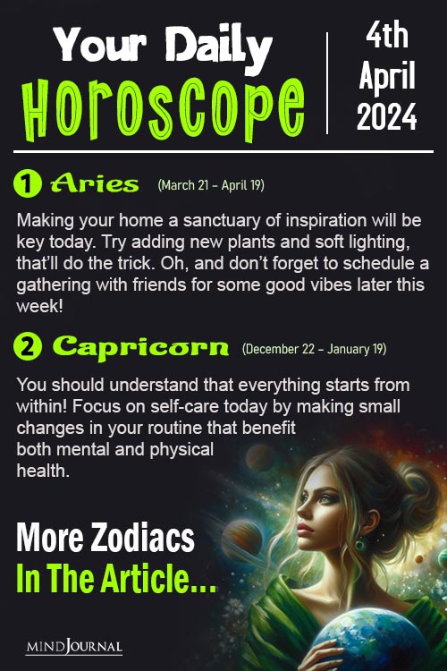 Your Daily Horoscope: 4th April 2024 - The Minds Journal