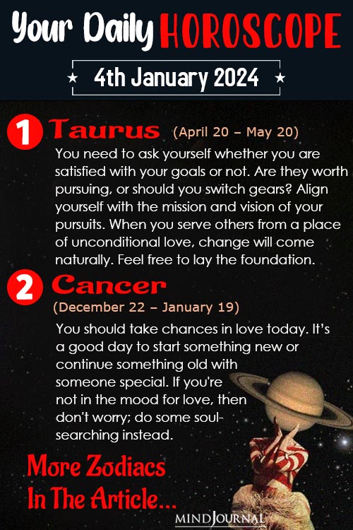 Your Daily Horoscope: 4th January 2024 - The Minds Journal