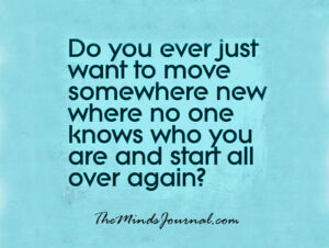 Start all over again…. - The Minds Journal