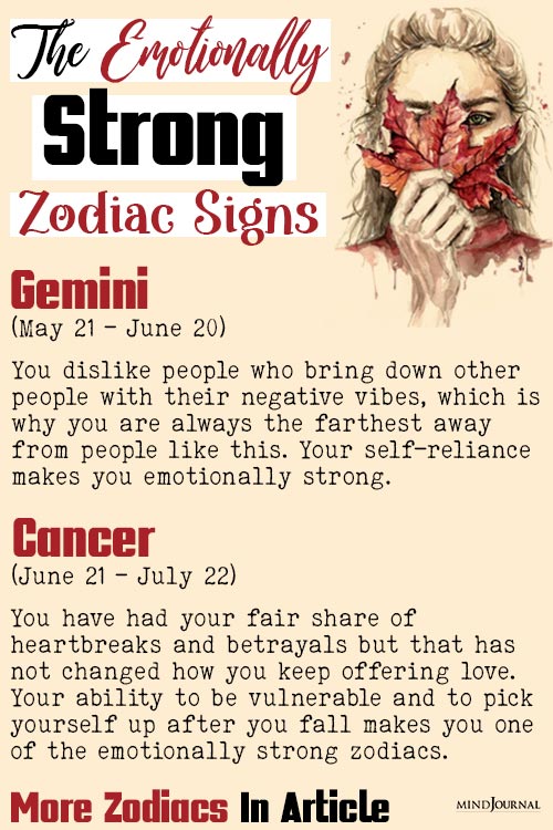 Emotionally Strong Zodiac Signs: 12 Strong Spirits