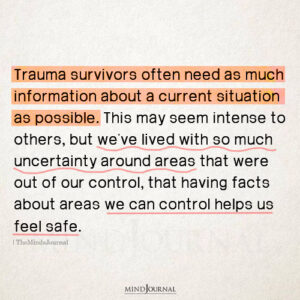 Life as a Trauma Survivor: Why We Crave Clarity and Control Mental ...