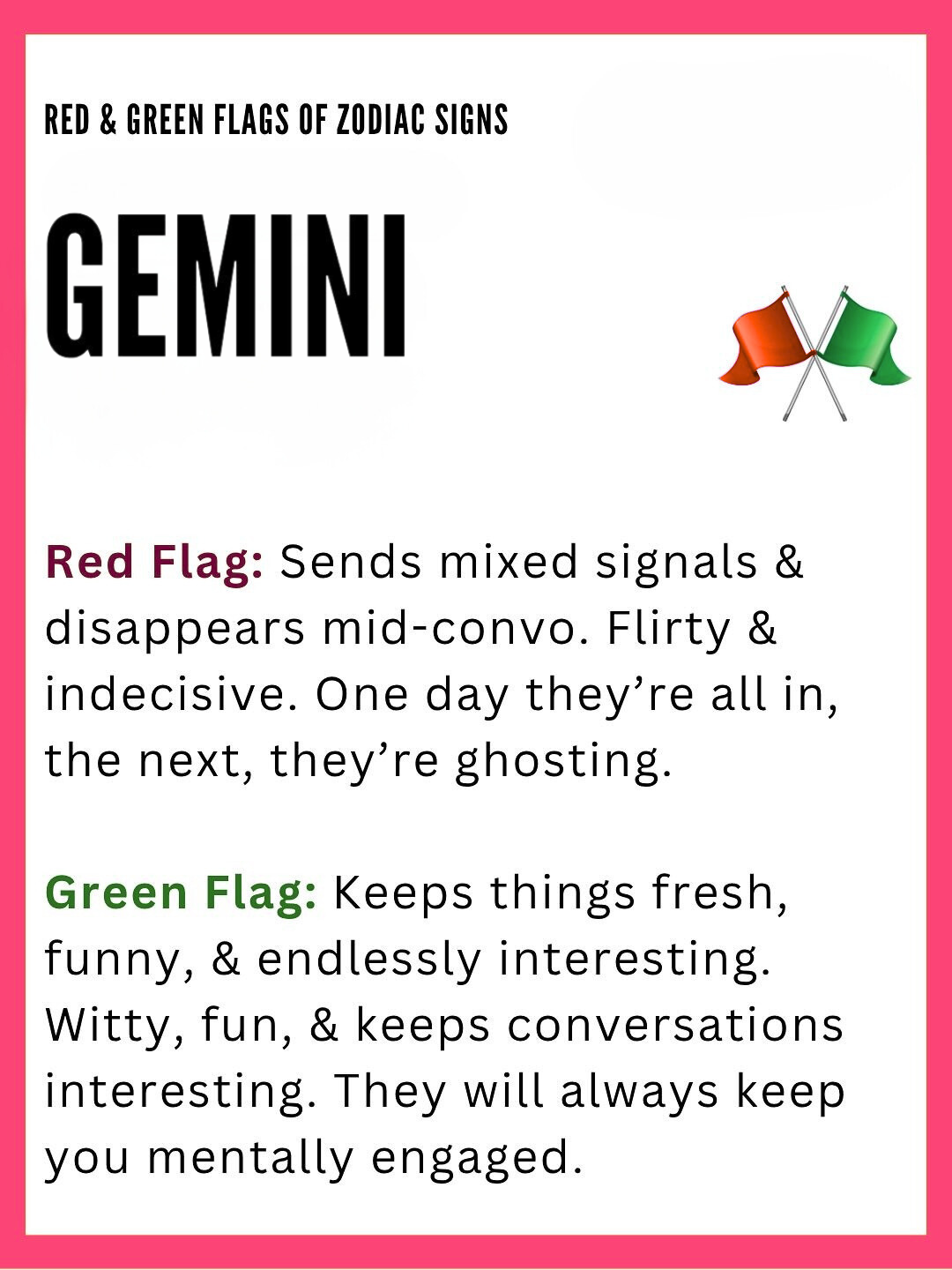 12 Zodiac Signs Red Flags And Green Flags In Love
