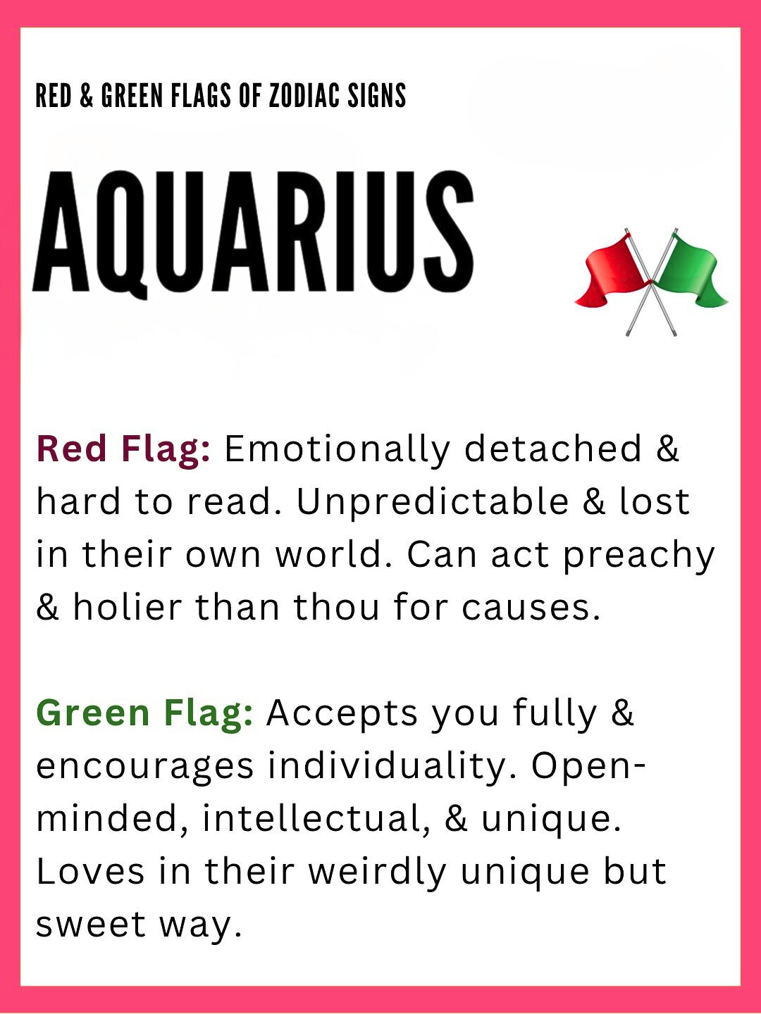12 Zodiac Signs Red Flags And Green Flags In Love