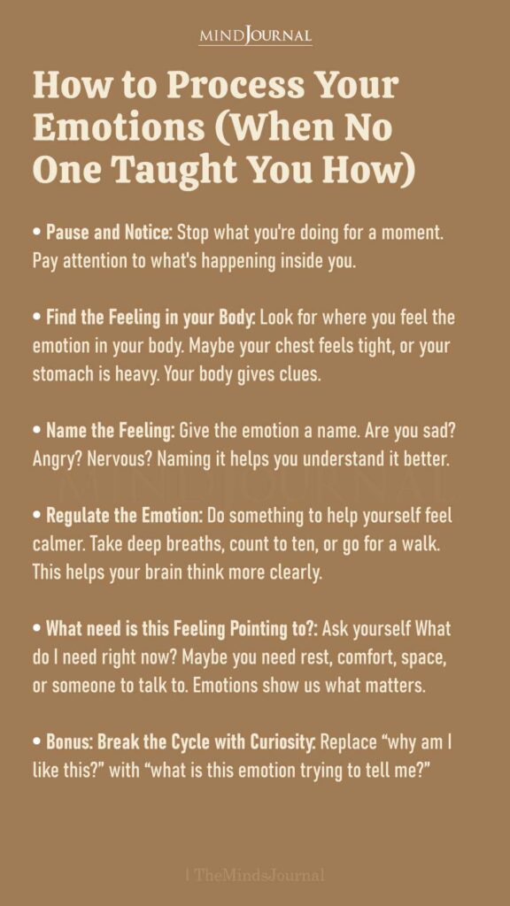How to Process Your Emotions: A Simple Step-by-Step Guide When No One ...