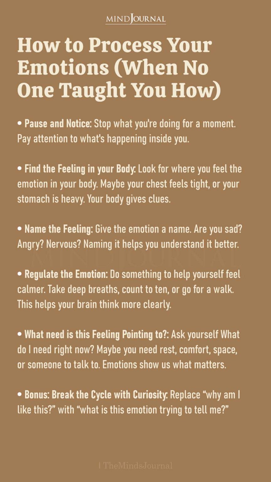 How to Process Your Emotions: A Simple Step-by-Step Guide When No One ...